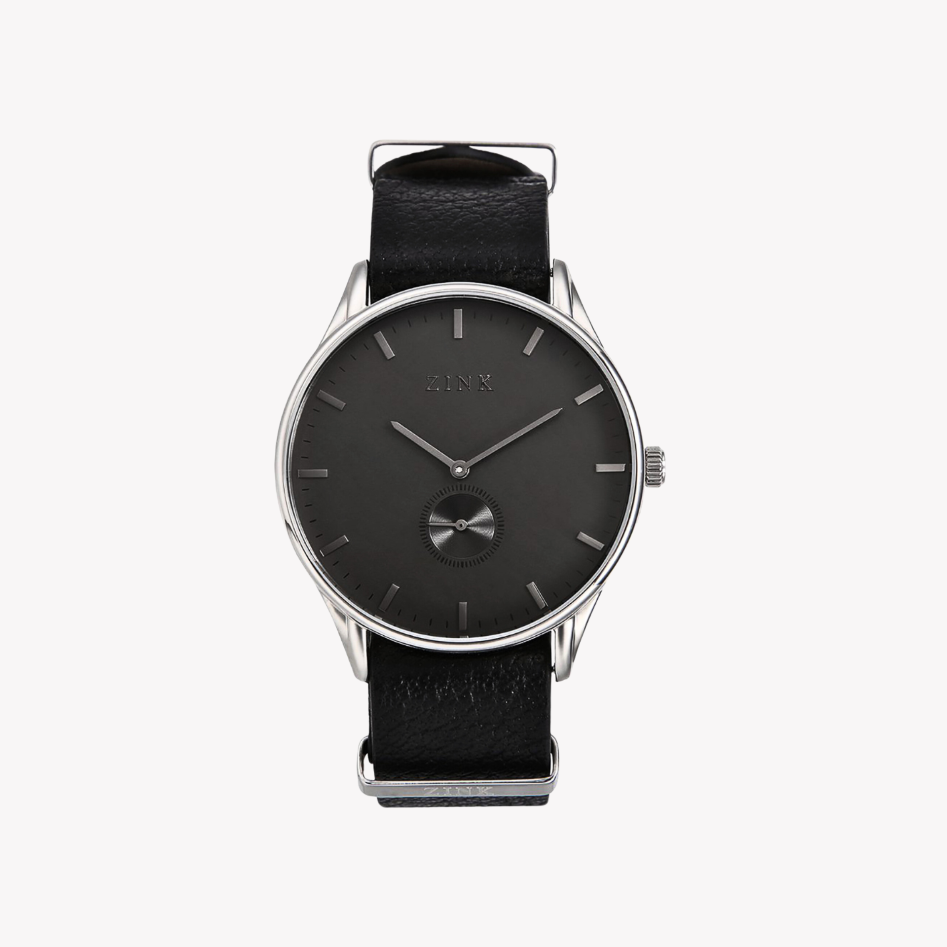 ZINK Men's Silver Stainless Steel & Black Watch | ZK130G5LS-31S